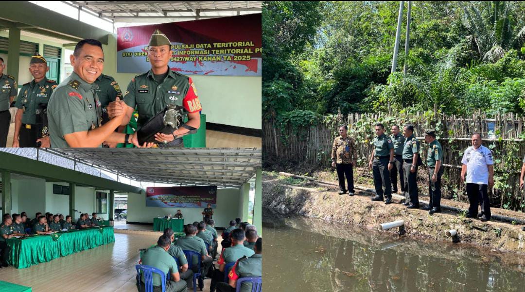 Pgs. Dandim 0427/Way Kanan Sambut Kedatangan Tim Pusterad, Tinjau Lahan ...